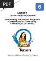 English 6 Q2 Module 2 Lesson 2-Infer Meaning of Borrowed Words-Science ...