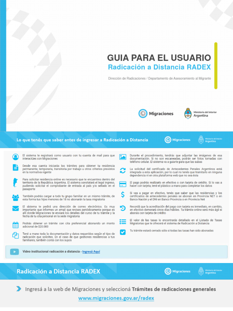 Guía para El Usuario RADEX | PDF