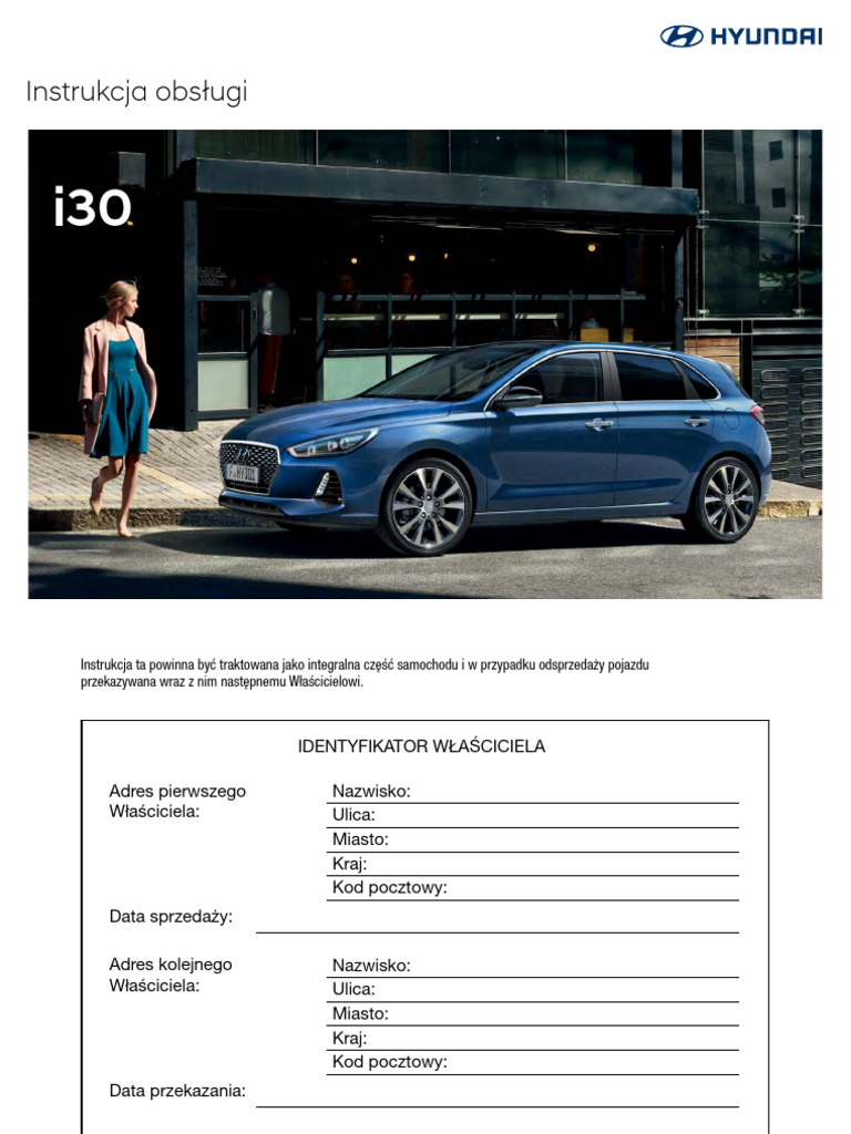 Instrukcja Obslugi i30 PDe 181017 | PDF