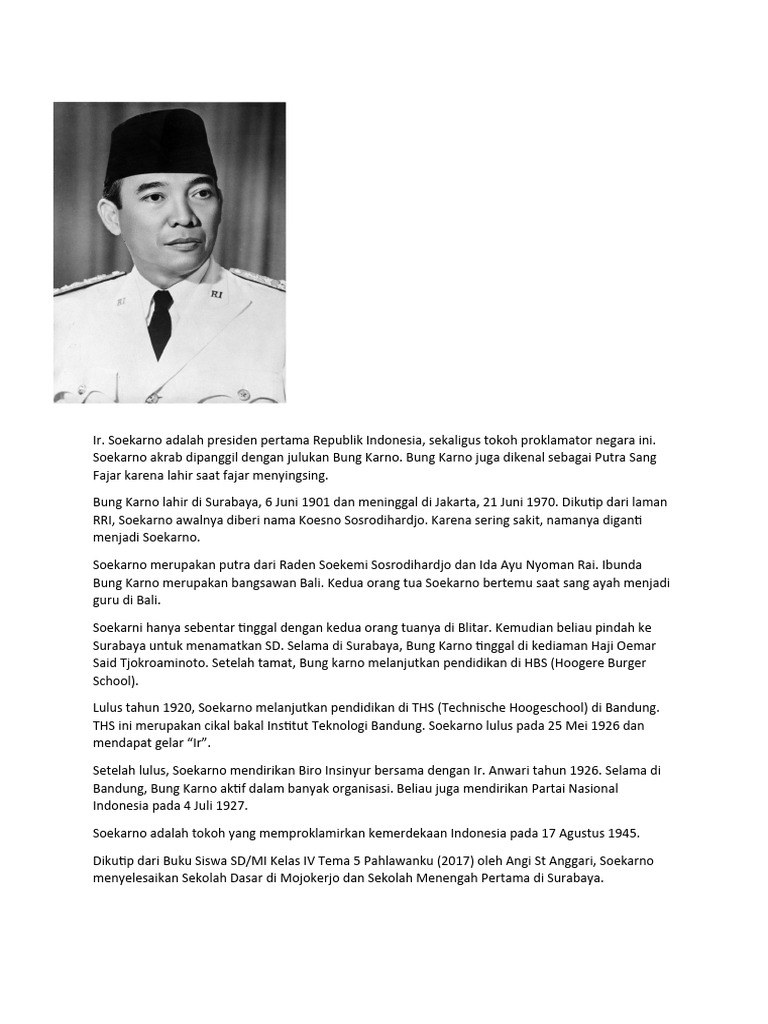 Biografi Soekarno | PDF