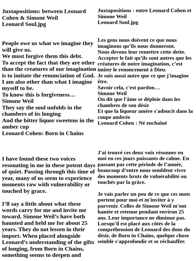 Juxtapositions : Cohen et Weil | PDF | Droit | Religion et spiritualité