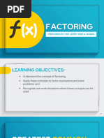 Factoring Rules | PDF