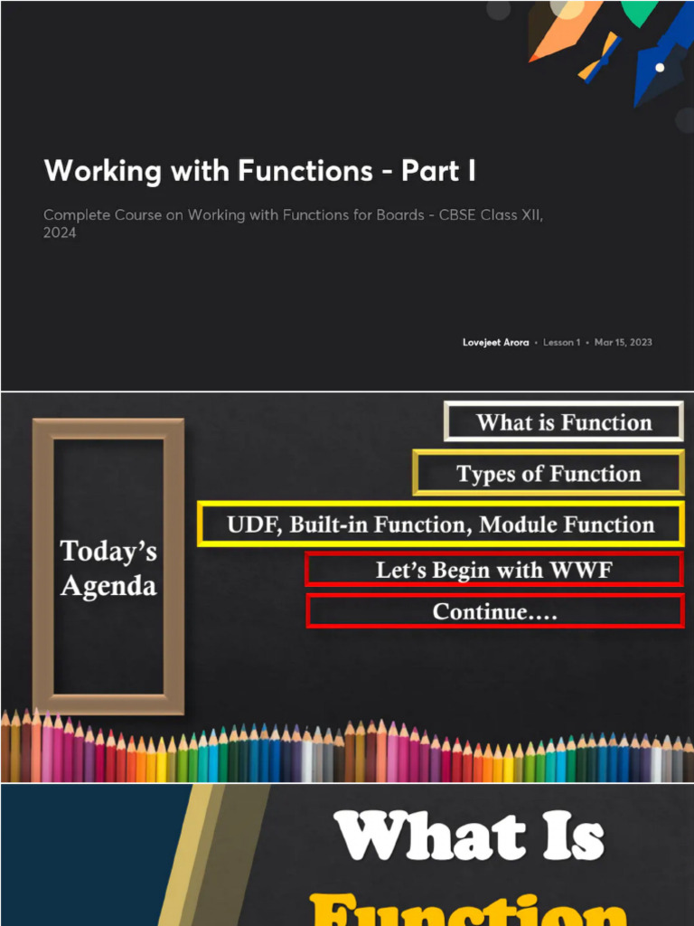 Working With Functions Part I No Anno | PDF
