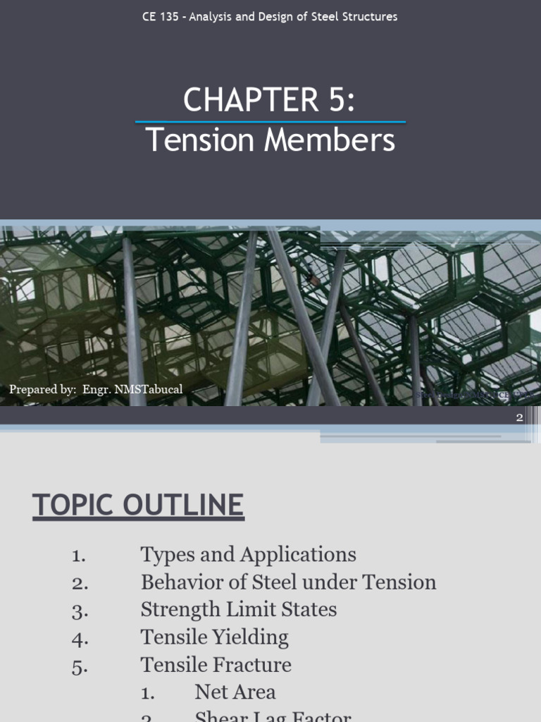 CES 004 5 Tension Members | PDF