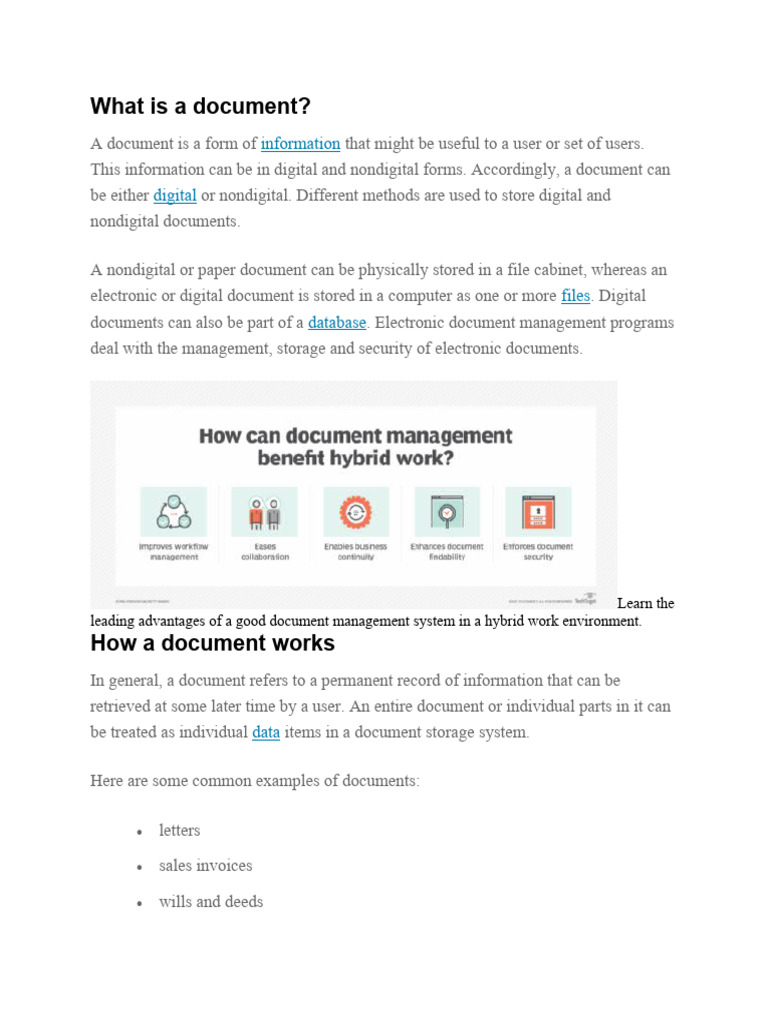 What Is A Document | PDF | Classified Information | Records Management