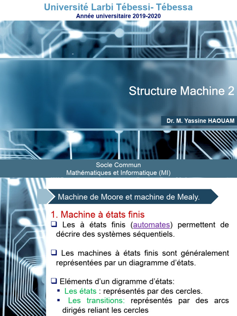 Cours Circuits Séquentiels-Synthèse Et Analyse | PDF