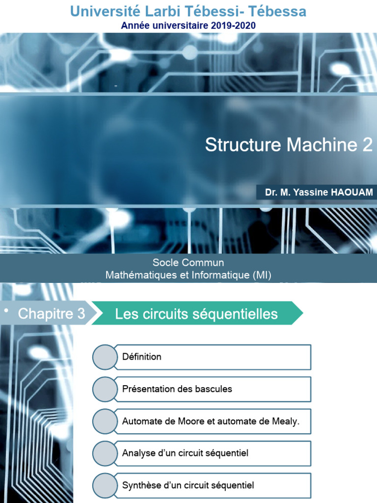Cours Circuits Sequentie-Bascules | PDF