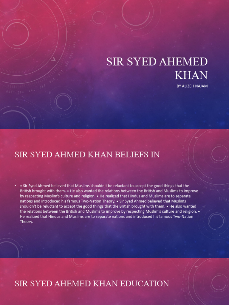 Sir Syed Ahemed Khan | PDF | Religion & Spirituality