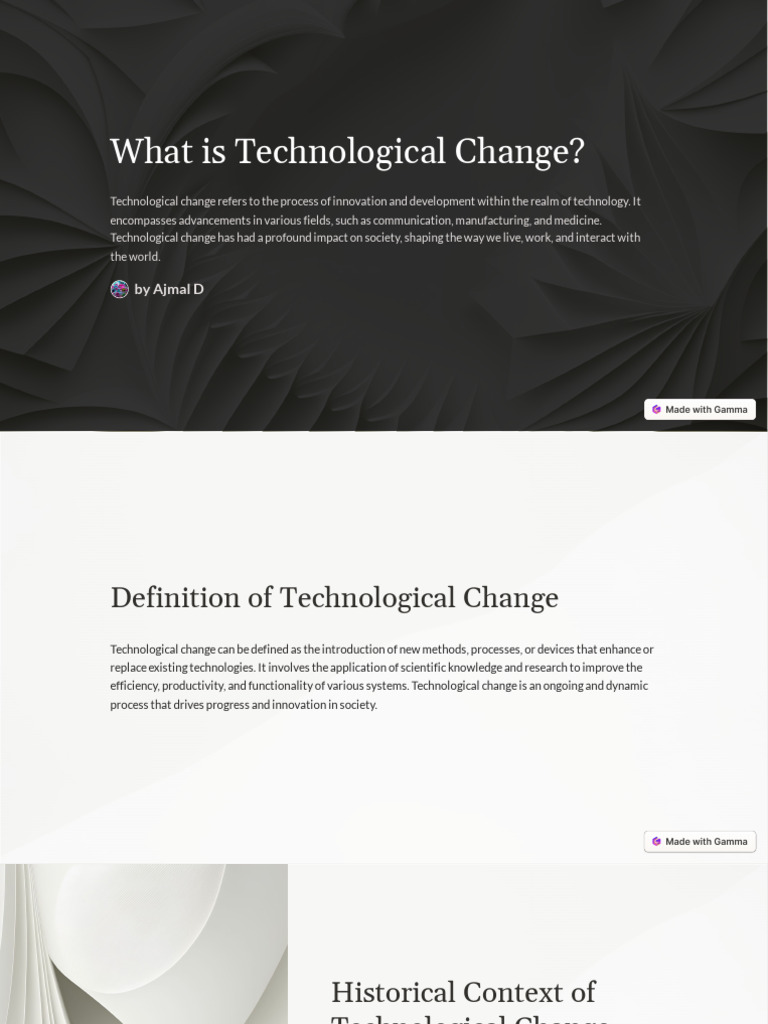 What Is Technological Change | PDF