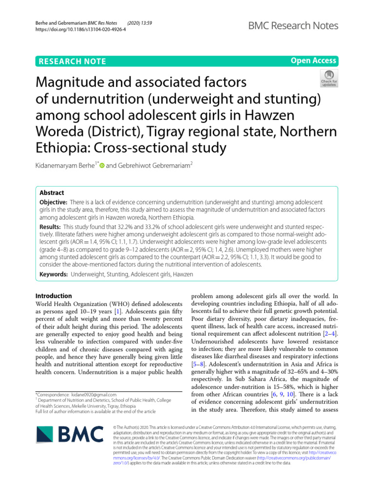BMC Research Notes: Research Note Open Access | PDF