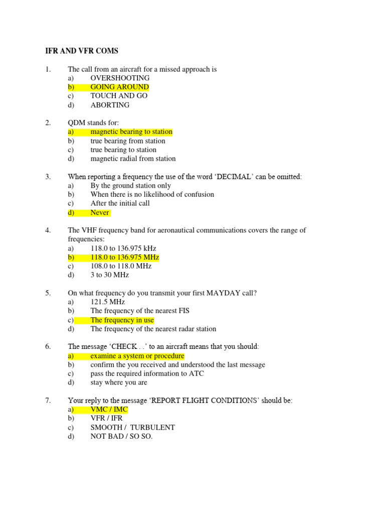 Atpl Coms Gen Ques N | PDF