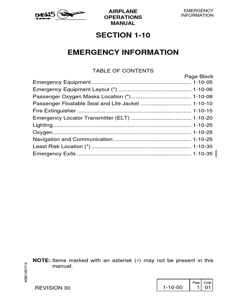 3 Emerg Equpt SEC-1-10 | PDF | Manufactured Goods | Equipment
