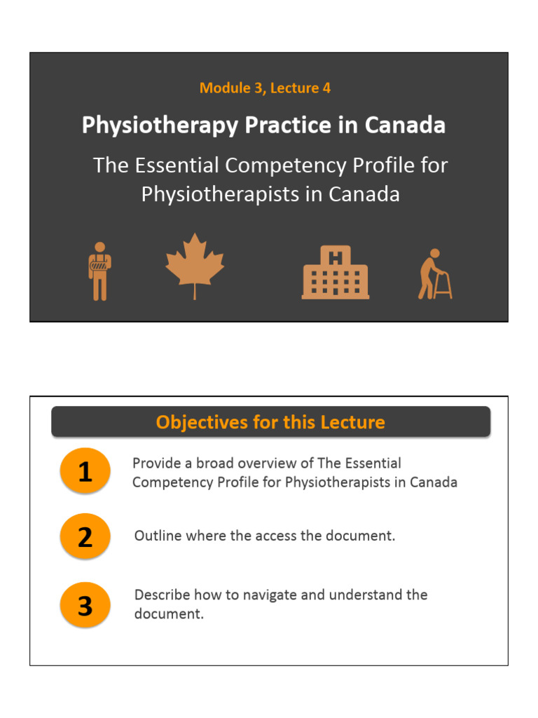 3.4 - The Essential Competency Profile For Physiotherapists in Canada | PDF