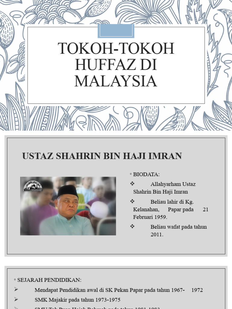 Tokoh-Tokoh Huffaz Di Malaysia (Sejarah) | PDF