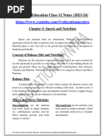 Physical Education Class 12 Chapter 2 Notes | PDF
