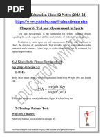Physical Education Class 12 Chapter 2 Notes | PDF