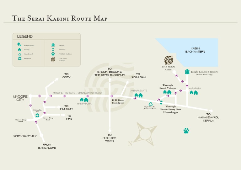 The Serai Kabini Route Map | PDF