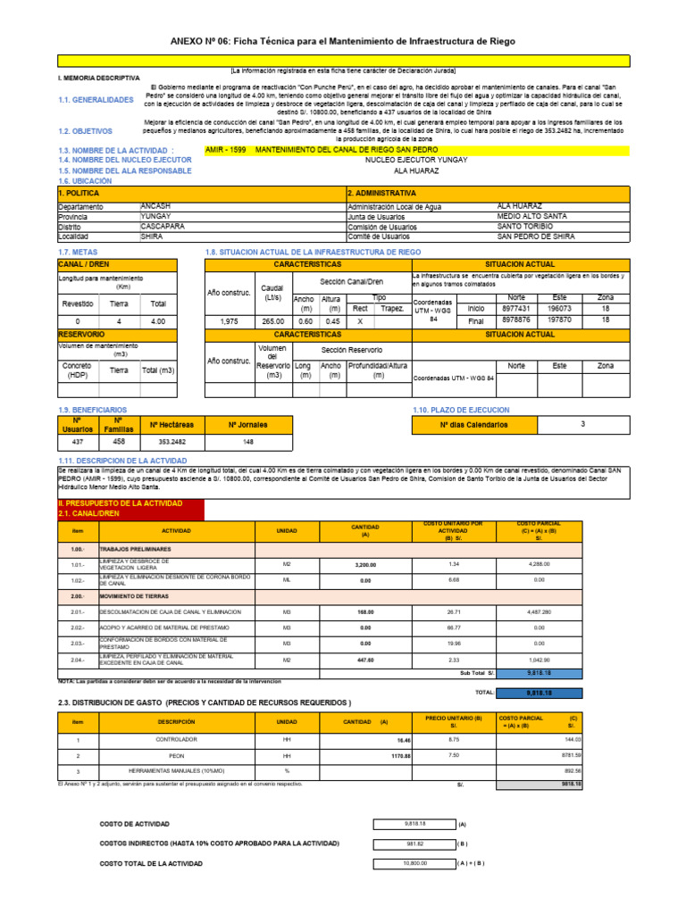 AMIR 1599 San Pedro | PDF