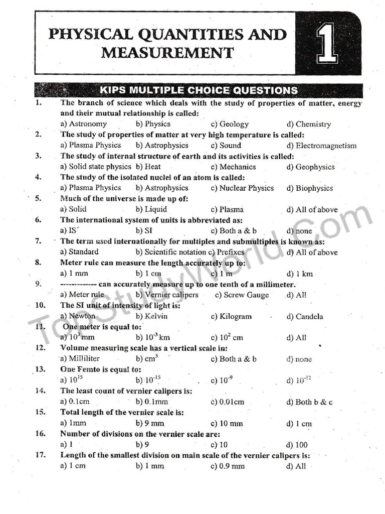 For All Chapters 9th Class Physics Notes | PDF