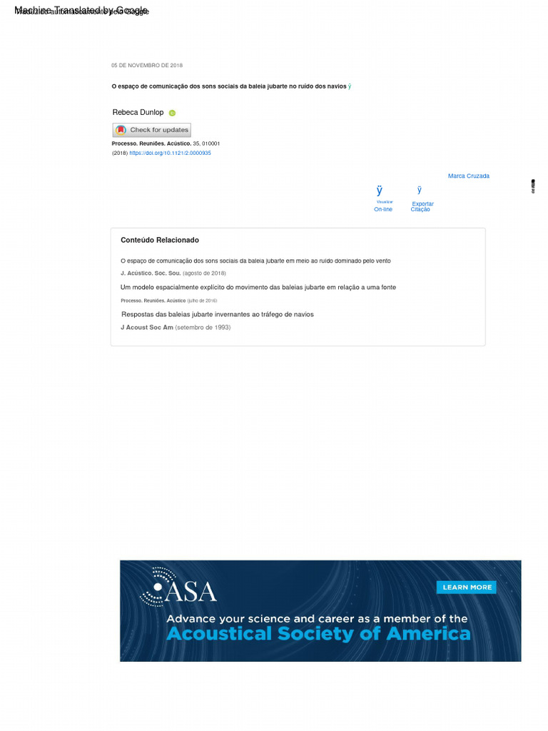 The Communication Space of Humpback Whale Social Sounds in Vessel Noise ...