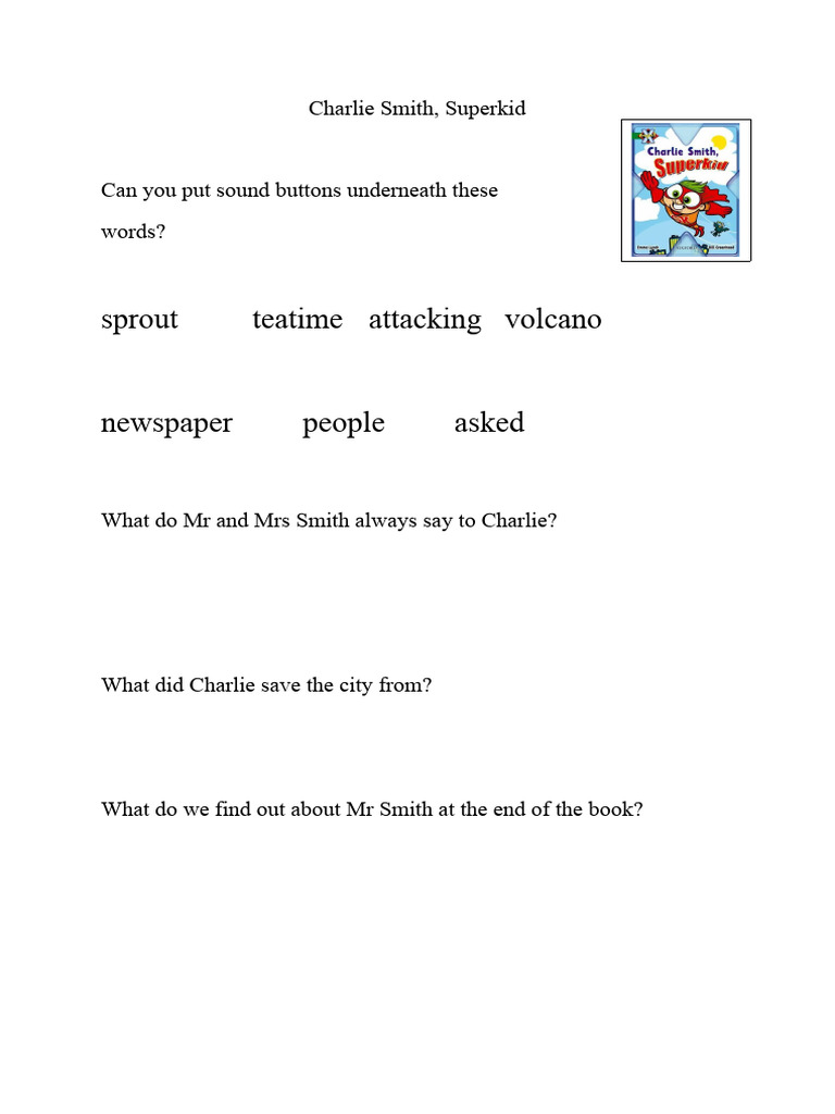 Charlie Smith: Superkid Overview | PDF