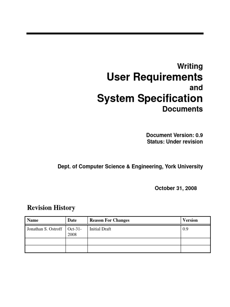 Requirements Specs Example | PDF | Specification (Technical Standard ...