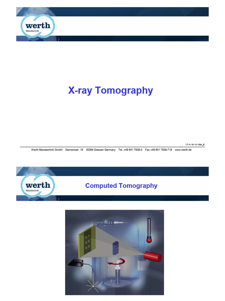 WMT E A X-Ray Computed Tomography | PDF