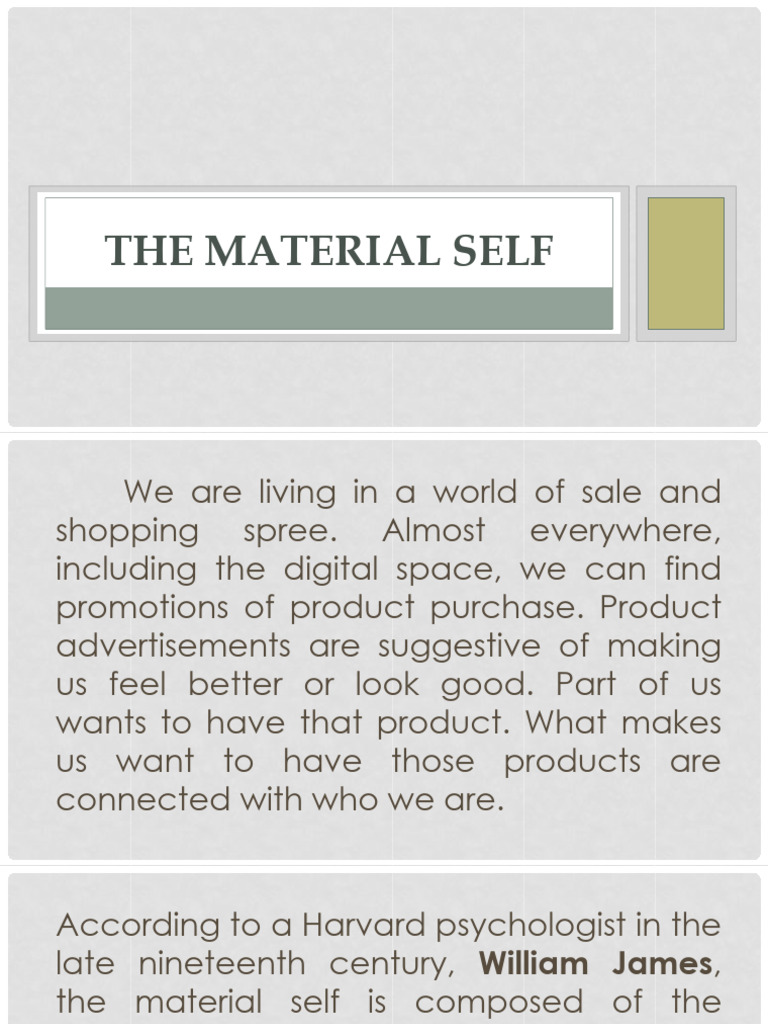 Understanding the Material Self | PDF | Self-Improvement
