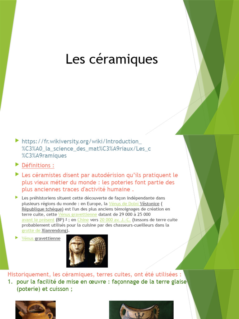 Céramiques | PDF | Poterie | Céramique technique
