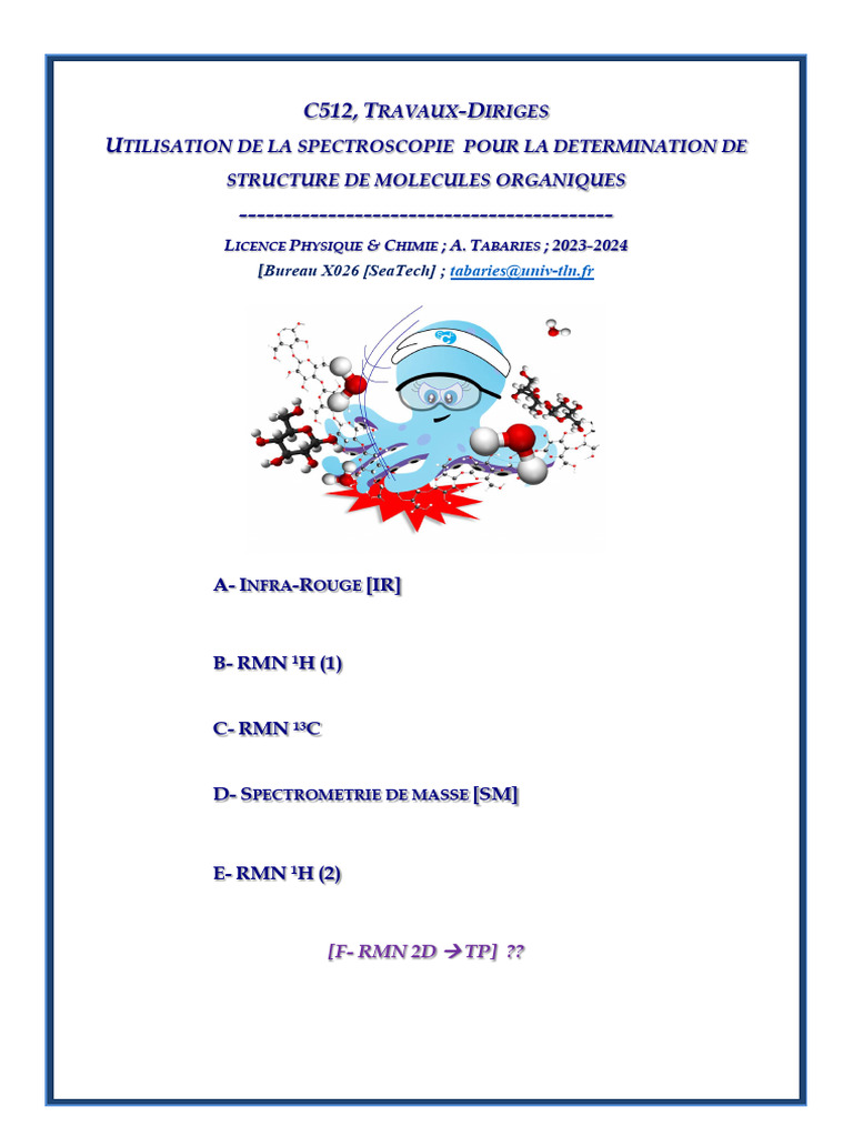 L3 Spectro TD 2023-2024 | PDF