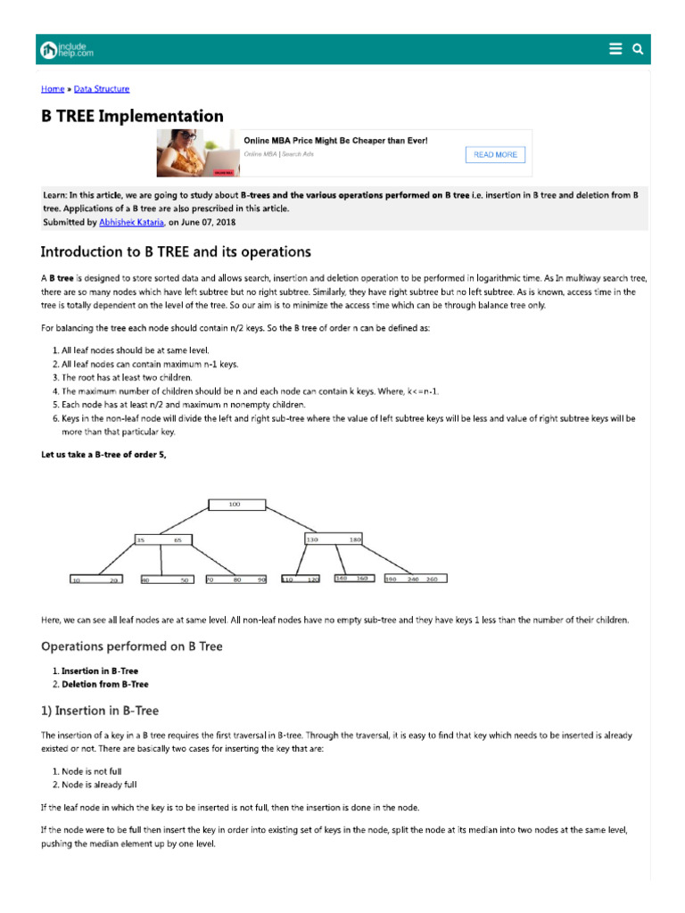 Btree | PDF