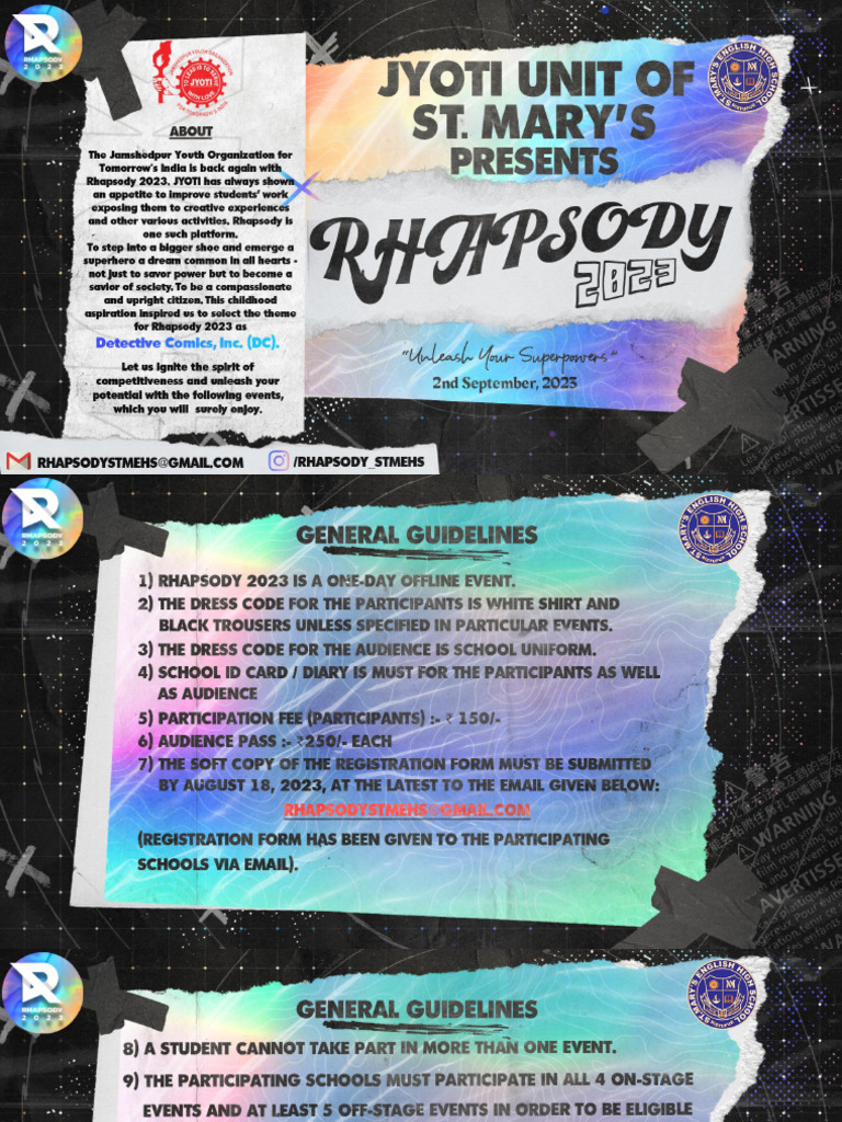 Rhapsody 2023 Brochure | PDF