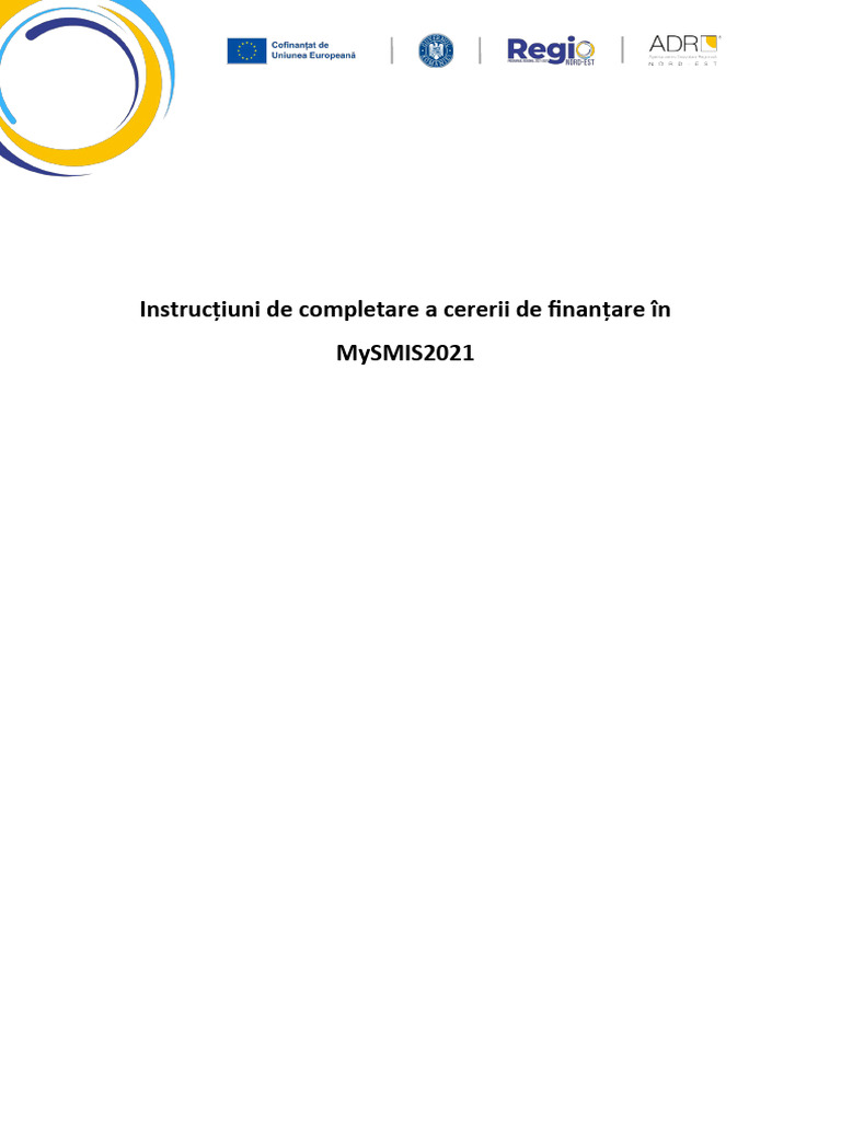 Anexa 1 - Instructiuni de Completare A Cererii de Finantare | PDF