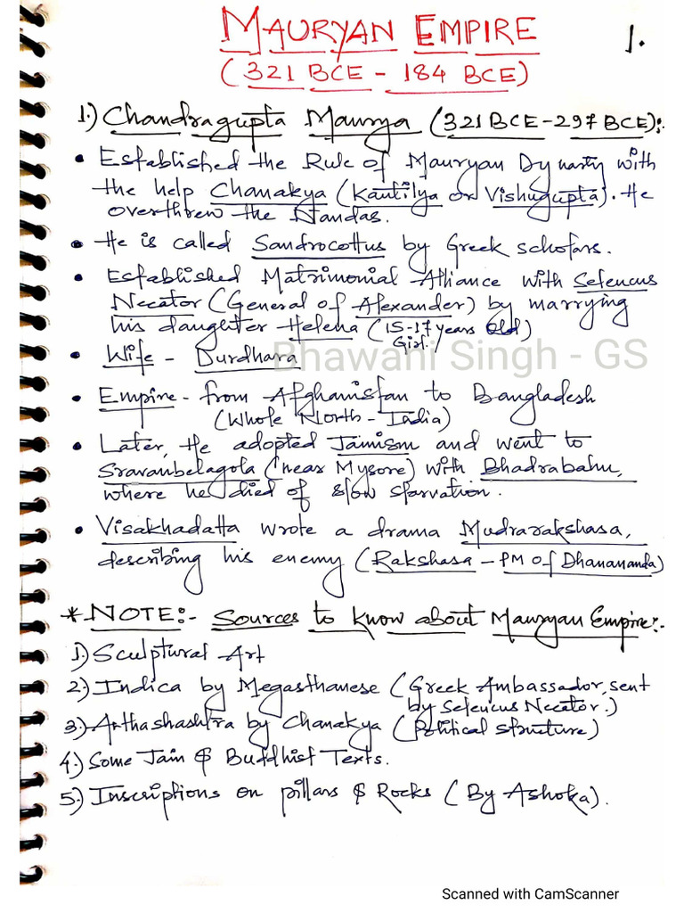 The Mauryan Empire | PDF