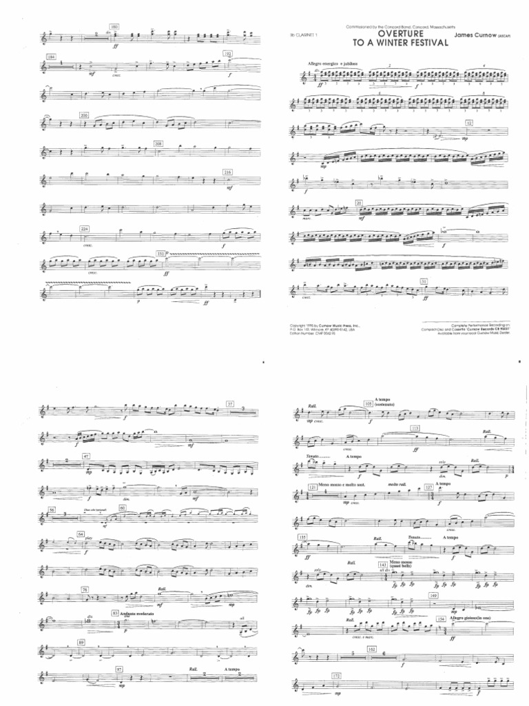 Clarinet 1 | PDF