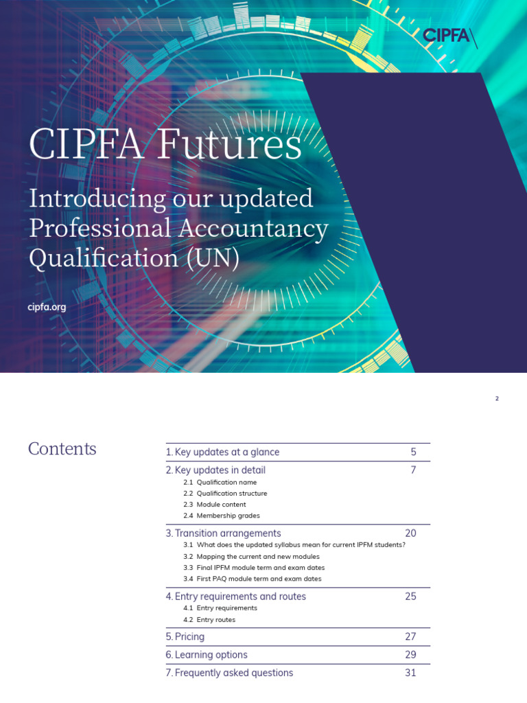 CIPFA UN IPFM Brochure | PDF