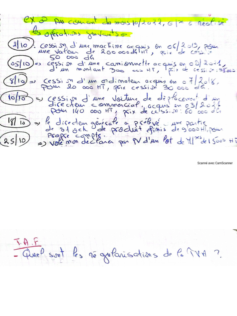 Ex2 Régularisation de La Tva | PDF
