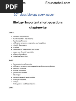 Class 10 Biology Notes | PDF | Reproduction | Biology