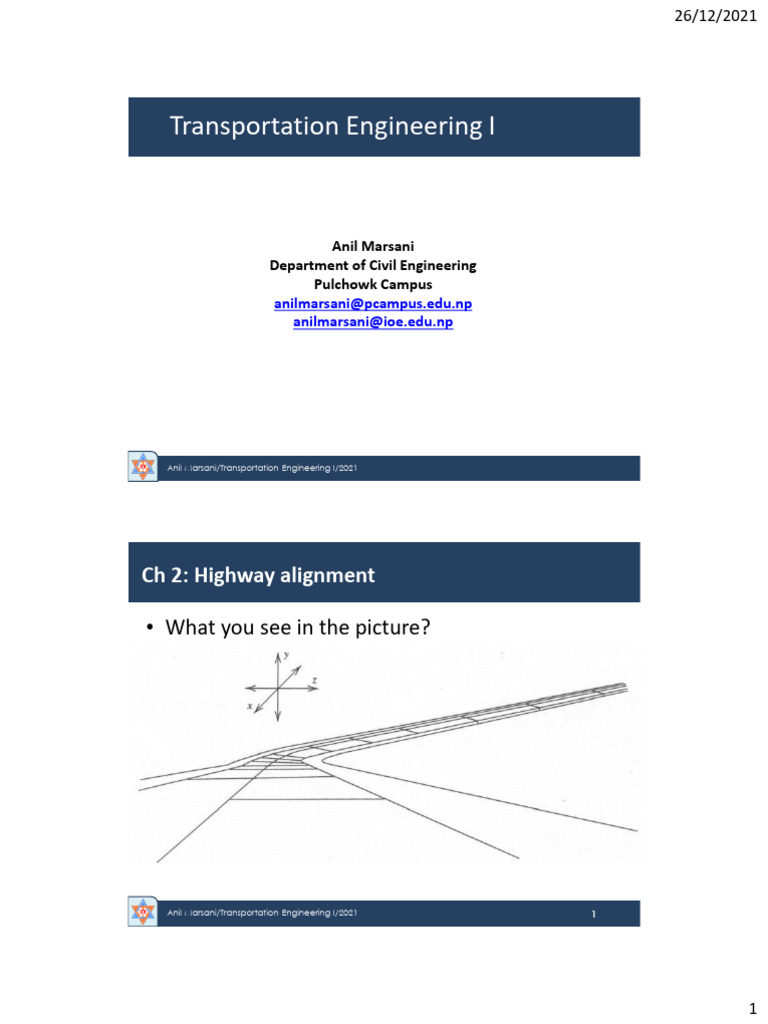 Highway Alignment | PDF