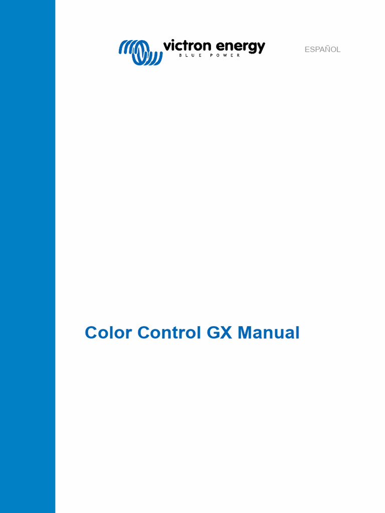 Manual Color Control GX ES | PDF