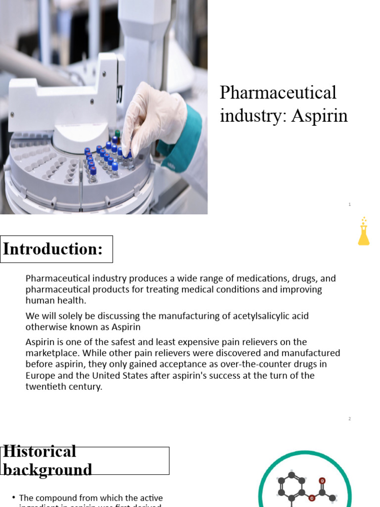 Manufacturing Process of Aspirin | PDF | Tablet (Pharmacy) | Aspirin