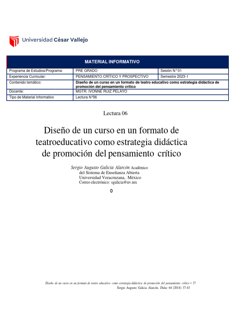 Lectura Complementaria 6 | PDF