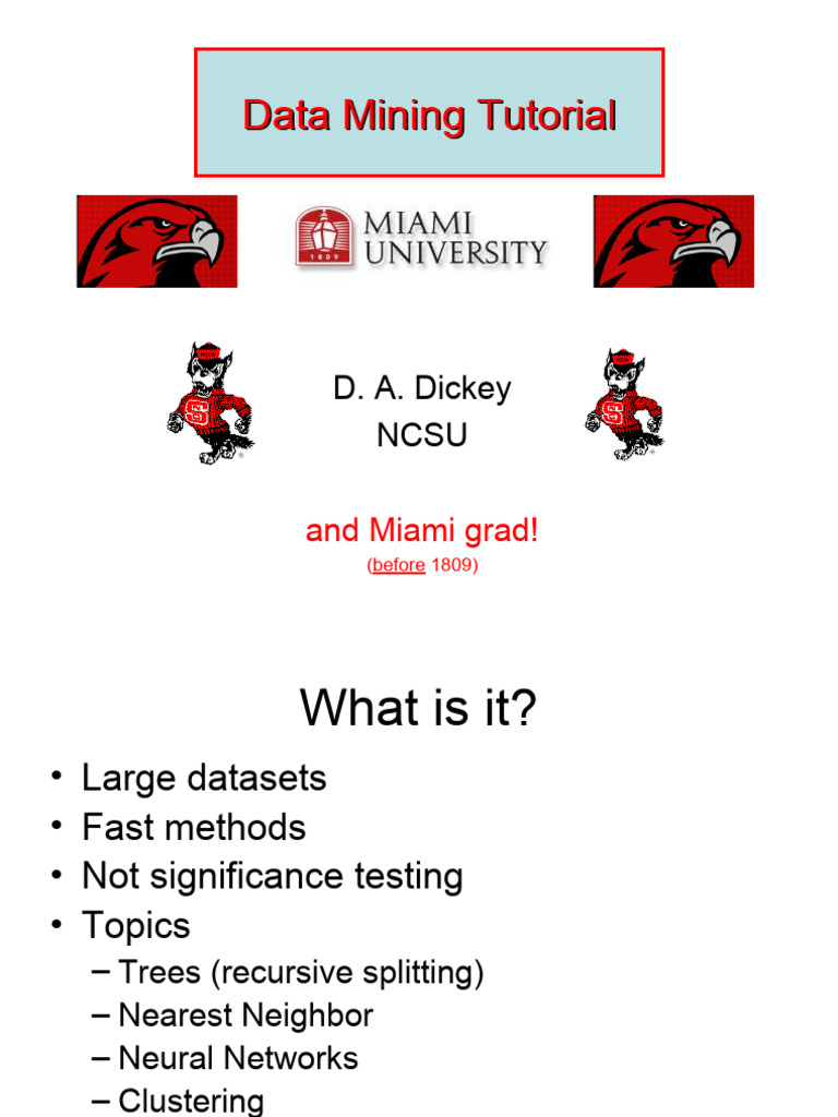 Datamining Tutorial Pdf