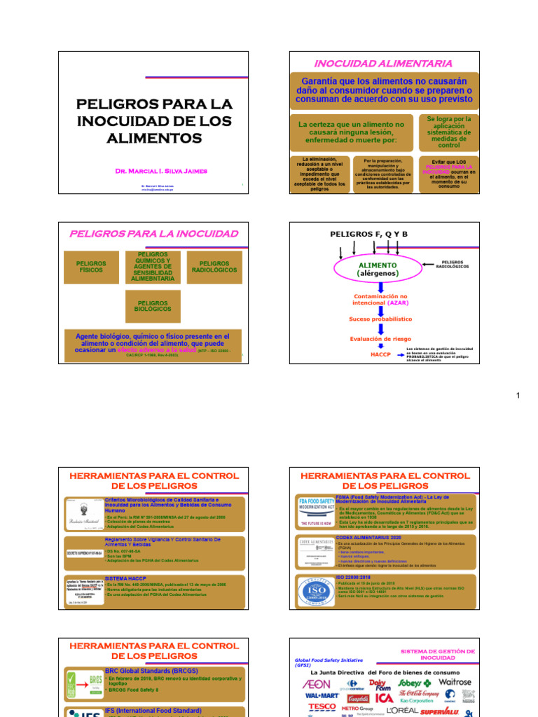 Introducc-Peligros para La Inocuidad | PDF | Análisis de Riesgo y Puntos Críticos de Control ...