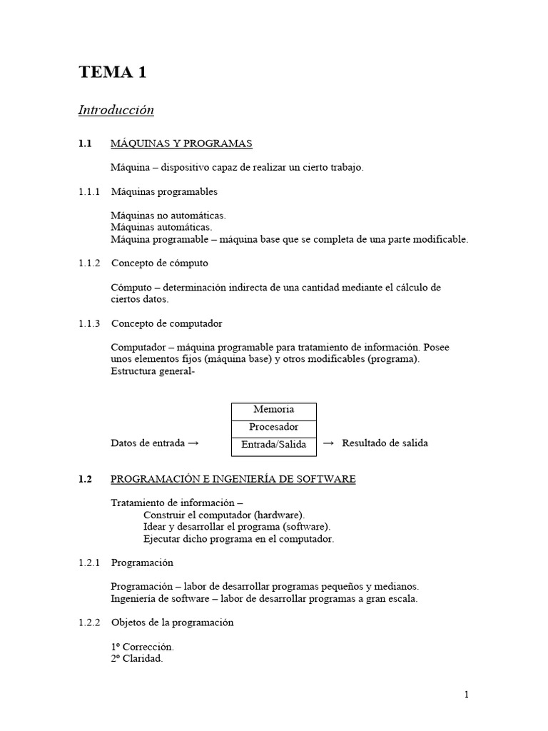 Fundamentos de Programacion (Resumen) | PDF | Programa de computadora | Programación
