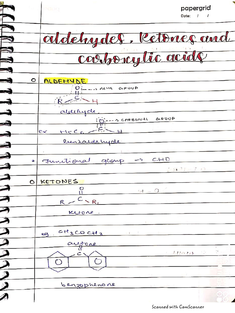 Aldehydes, Ketons, COOH | PDF