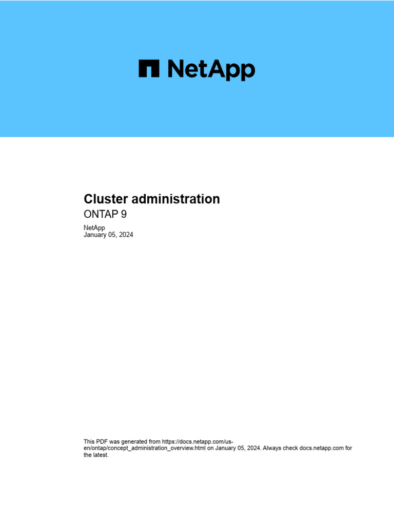 Cluster Administration | PDF