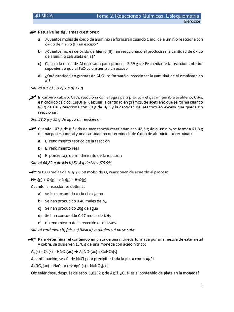 Ejercicios Tema 2 | PDF