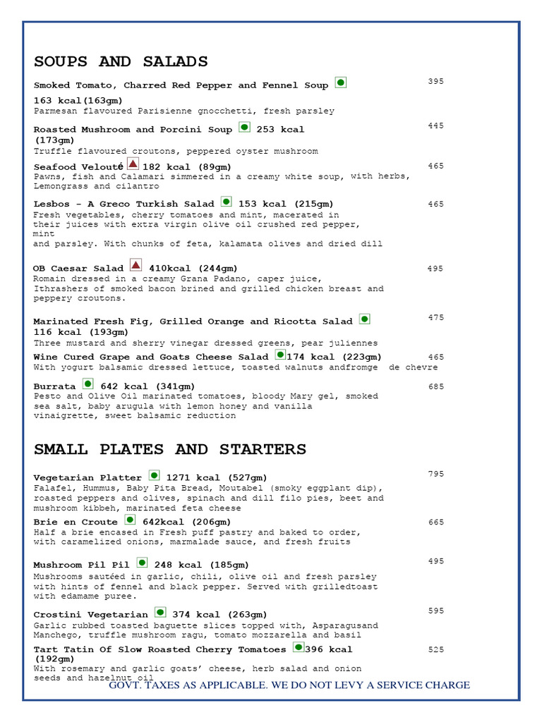 Gourmet Soups, Salads, and Small Plates Menu | PDF | Cooking, Food & Wine