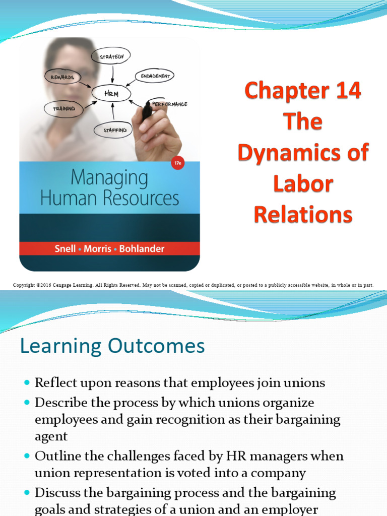 Chapter 9 (14) - The Dynamics of - Labor Relations | PDF